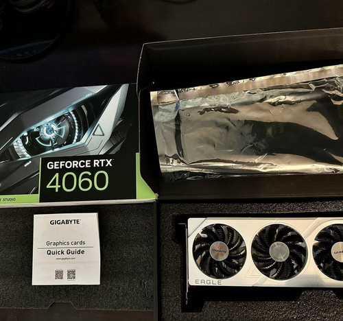 RTX 4060 8Gb Белая. Новая видеокарта