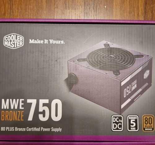 Блок питания cooler master mwe 750 на гарнтии