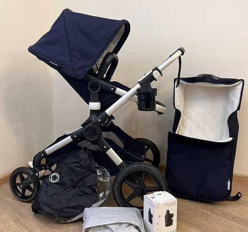 Коляска bugaboo fox 2 в 1 classic navy blu