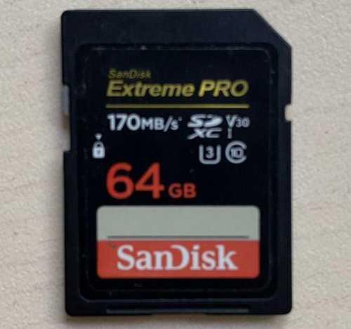 Sandisk extreme pro 64gb 170mb/s