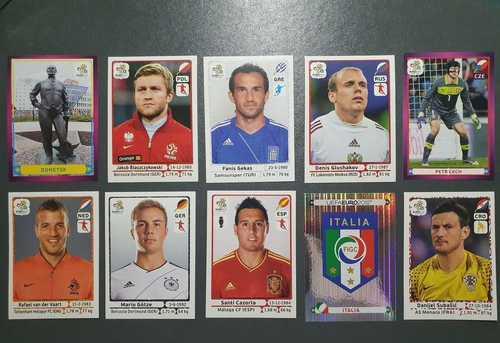 Наклейки для альбома Panini Euro 2012