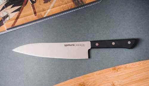 Кухонный нож Гранд Сантоку SHR0096B Samura