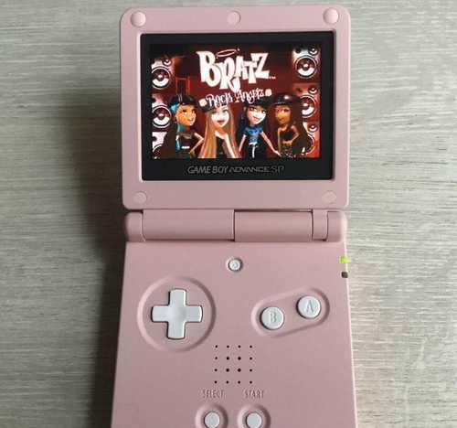 GameBoy Advance SP type-C IPS ExRate mod Cherry Bl