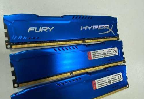 Память HyperX Fury DDR3 8 Gb 1866MHz CL10 \84