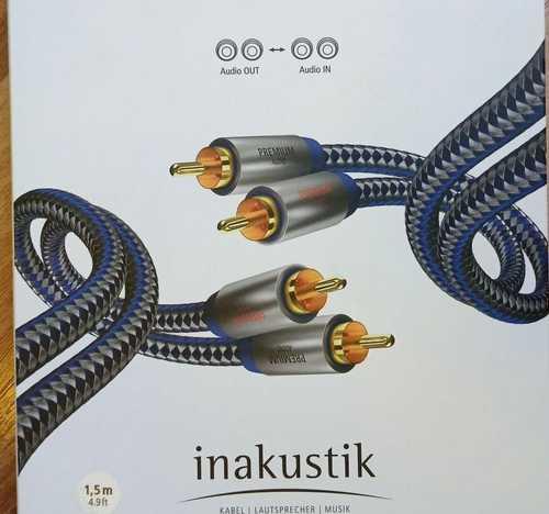 Inakustik Premium Audio Cable RCA 1,5м