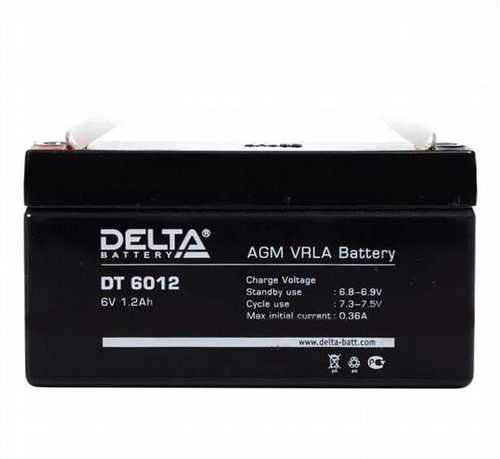 Аккумуляторная батарея Delta DT 6012 (6V / 1.2Ah)