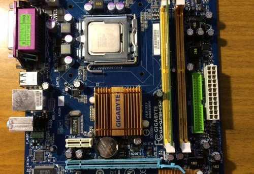Материнская плата 775 + процессор Intel e5200