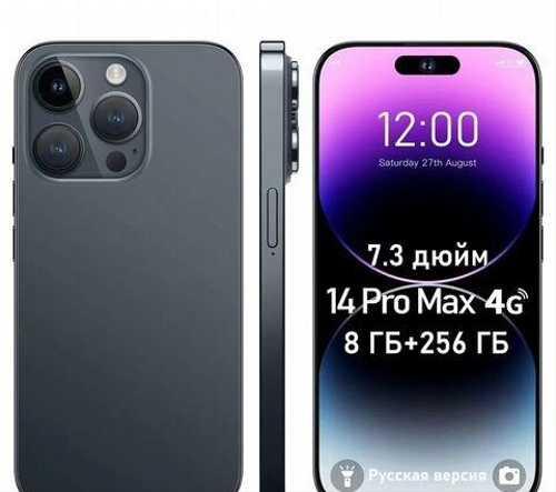 Смартфон 14 Pro Max смартфоны 4G 8/256 гб, черный