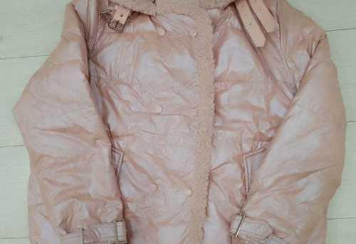 Куртка с искусственным мехом 46р