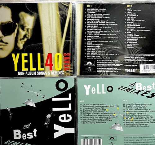 Музыкальные CD диски Yello ремиксы на 2-ух сд