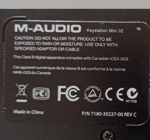 Миди клавиатура M-audio Keystation mini 32