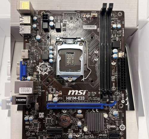 Материнская плата MSI H81M-33