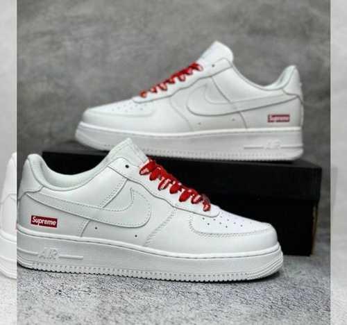 Кроссовки Nike Air Force 1 Supreme White