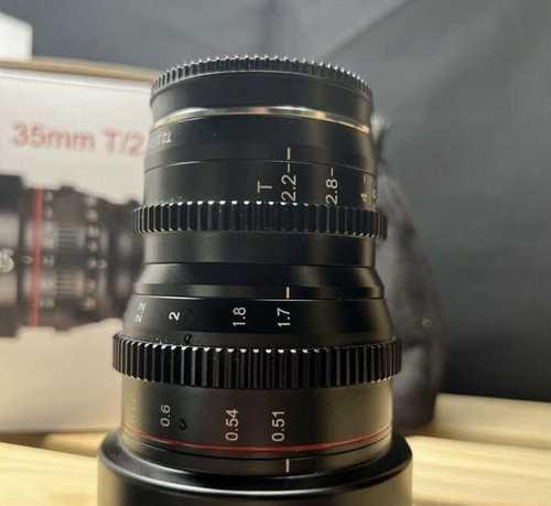 Объектив meike cinema lens 35mm x mount fuji