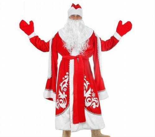 Карнавальный костюм "Дед Мороз", боярская шуба с у