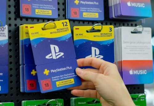 Карты пополнения PSN playstation германия xbox итд