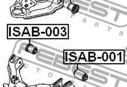 Сайлентблок переднего верхнего рычага febest isab0