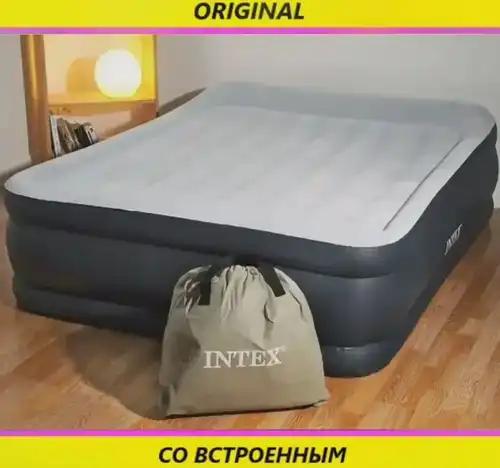 Надувной матрас Intex кровать надувная Perino