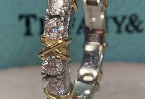 Золото Tiffany pt 950 бриллианты