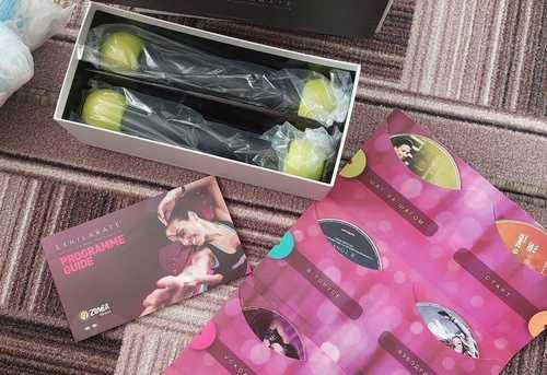 Dvd-набор Zumba fitness Exhilarate+гантели