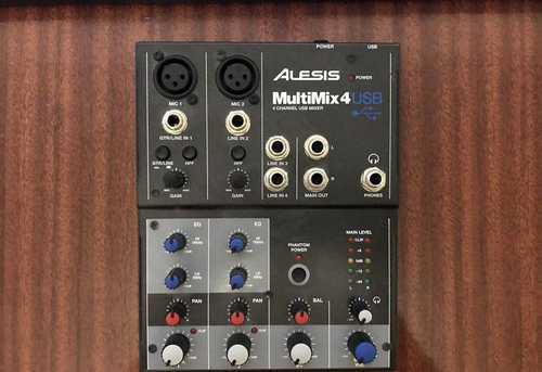 Микшер alesis multimix 4USB