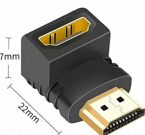 Переходник угловой hdmi - hdmi 90 градусов новый