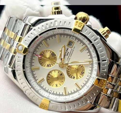 Breitling white steel часы