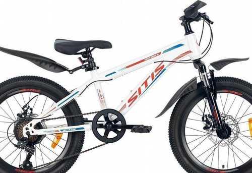 Велосипед sitis hotrock 20" (2023) бело-красный Ta