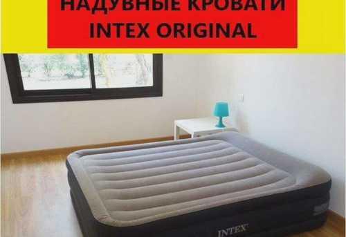 Надувные матрасы Intex электрический насос