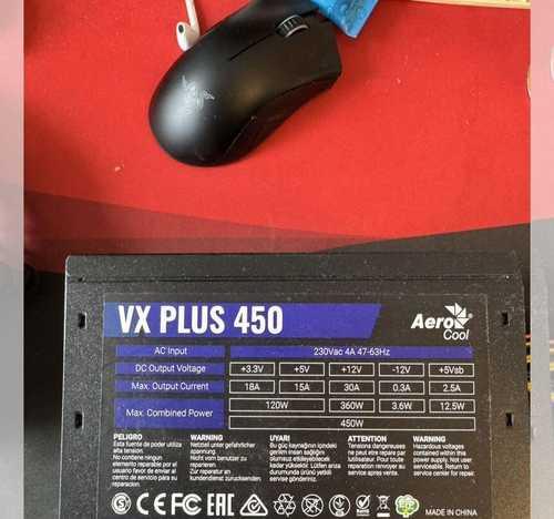 Блок питания aerocool vx plus 450w