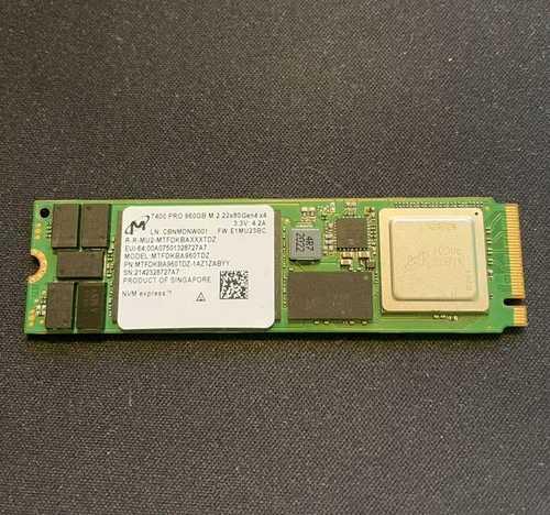 Накопитель SSD NVMe M.2 Micron 7400 PRO