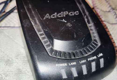 VoIP шлюз AddPac AP100 + блок питания