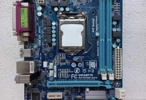 Материнская плата gigabyte ga b75m d3v