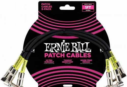 Ernie ball 6075 - набор кабелей инструм, 30см