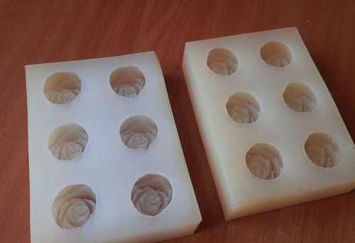 Молд силиконовая форма для шоколадных роз