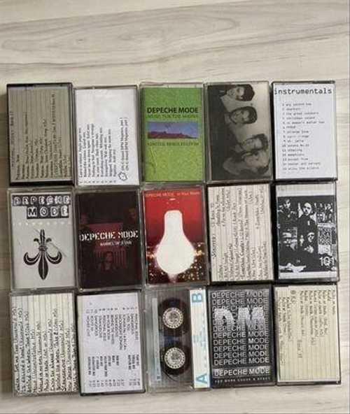 Аудиокассеты с записями Depeche Mode