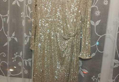 Платье с пайетками h&m, 46(M), вечернее, новый год