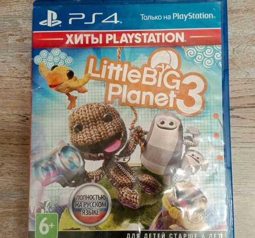 Диск на ps4 "Little big planet 3"