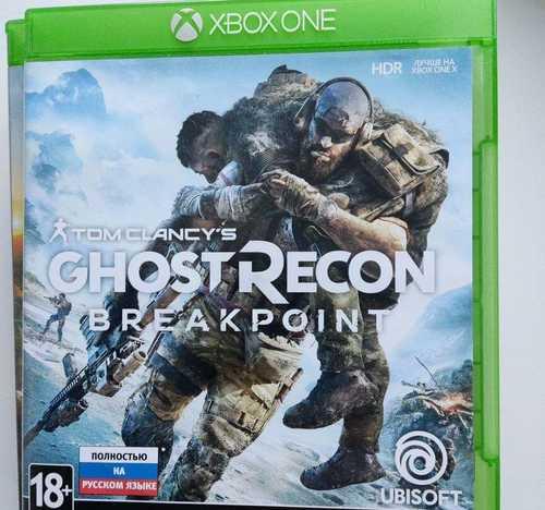 Диски на xbox one Игра Ghost Recon breakpoint