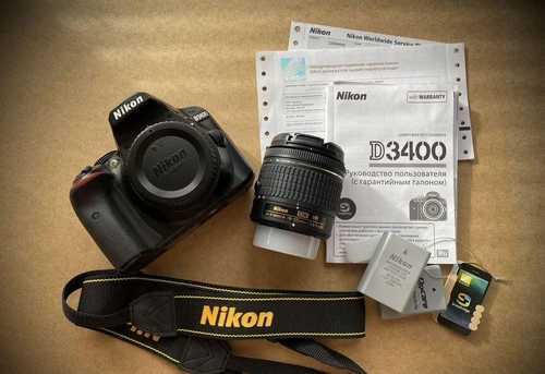 Nikon D3400 Kit 18-55mm комплект