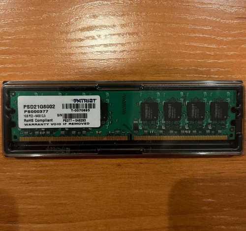 Оперативная память patriot DDR2 1Gb