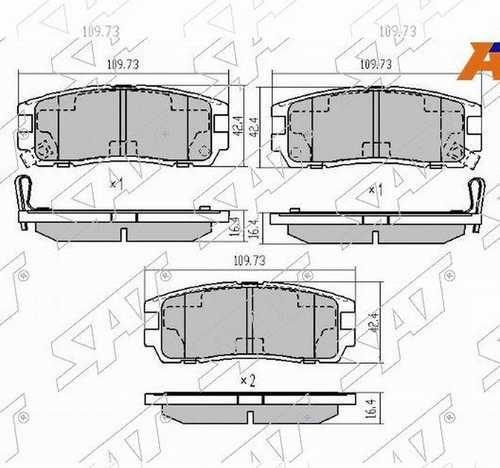 Колодки тормозные задние great wall hover H3