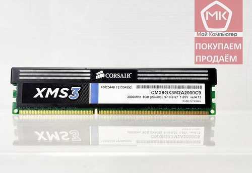 4GB DDR3 2000 MHz Corsair XMS3