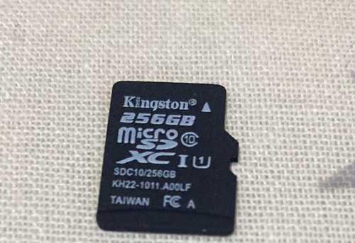 Карта памяти MicroSD Kingston 256gb