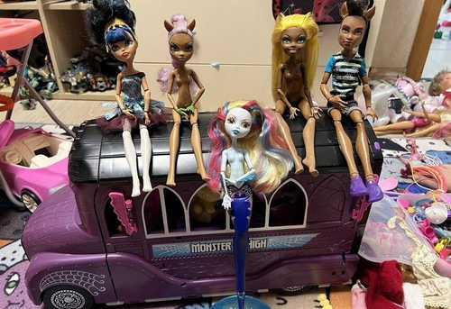 Автобус монстр хай и куклы
