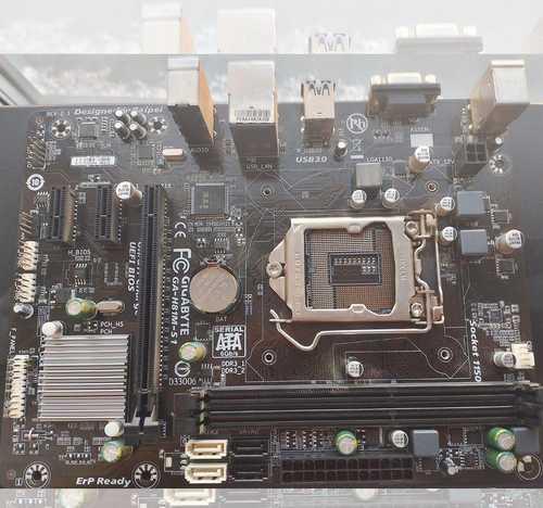 Материнская плата gigabyte ga h81m s1