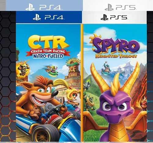 Набор Crash Team Racing Nitro-Fueled   Spyro PS4