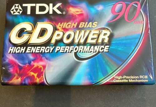 Аудиокассета Tdk CD Power 90, Type II, США, 2001