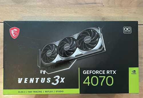Msi Geforce RTX 4070 Ventus 3x 12gb