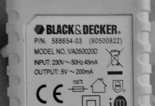 Адаптер black decker 5V 200mA